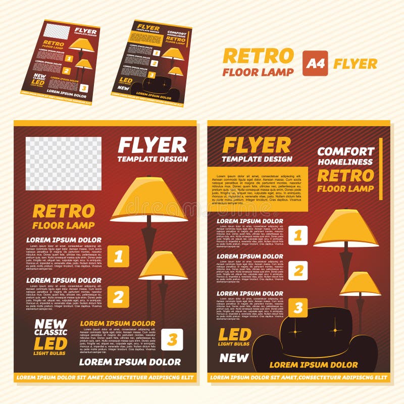 Flyer stock vector. Illustration of card, elegant, lightbulb - 67452547