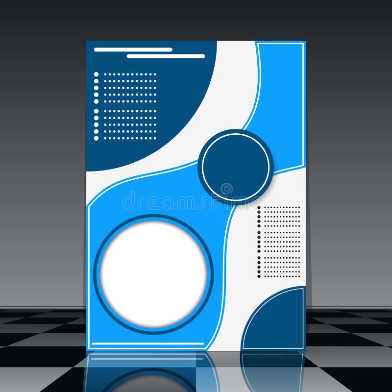 Flyer vector template stock vector. Illustration of border - 45018168