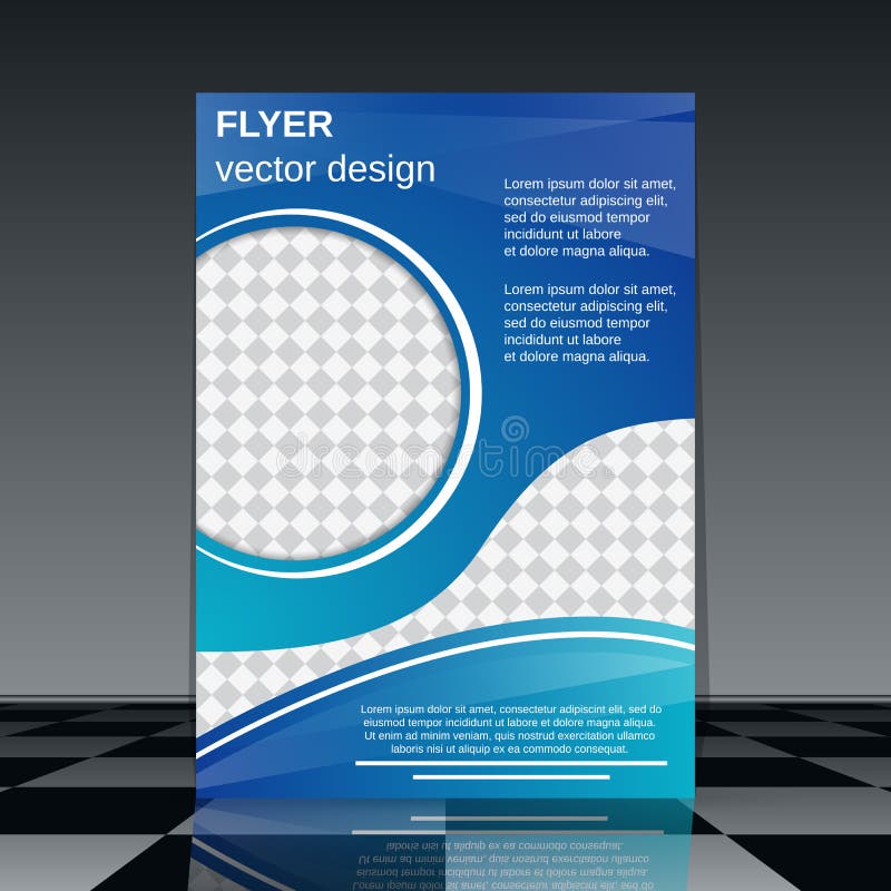 Flyer vector template stock vector. Illustration of abstract - 45130912