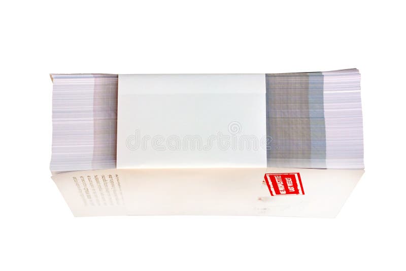 Stack of flyers stock photo. Image of booklets, staples - 4861826