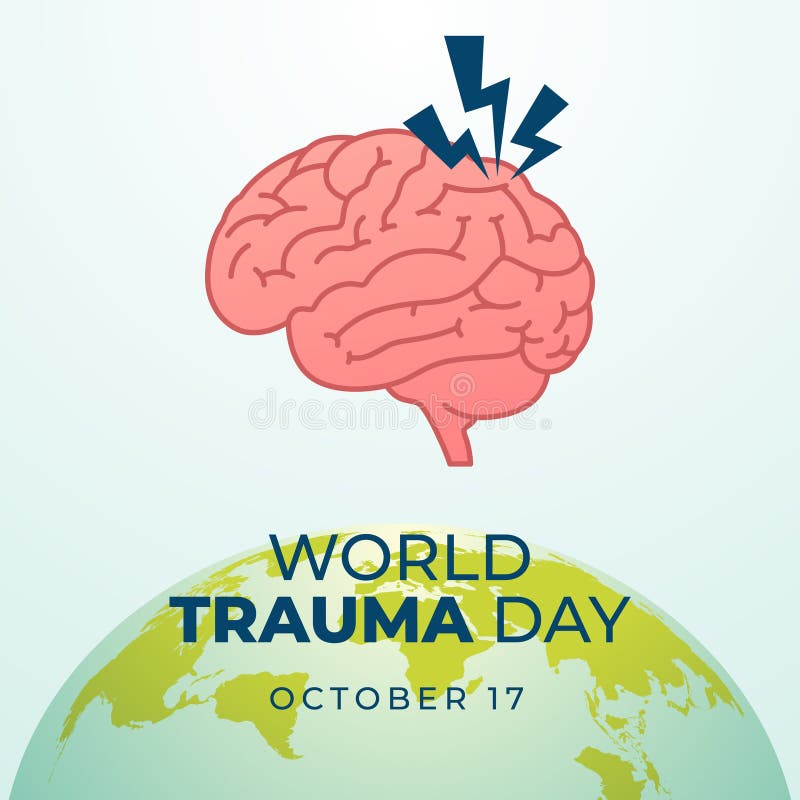 World Trauma Day Design Vector. Stock Vector - Illustration of graphic ...