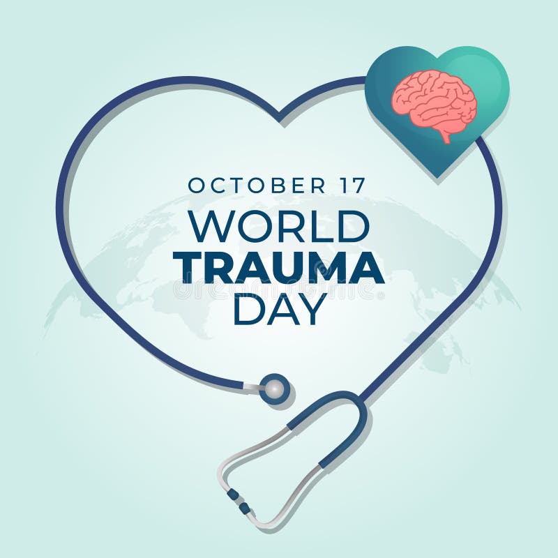 World Trauma Day Design Vector. Stock Vector - Illustration of graphic ...