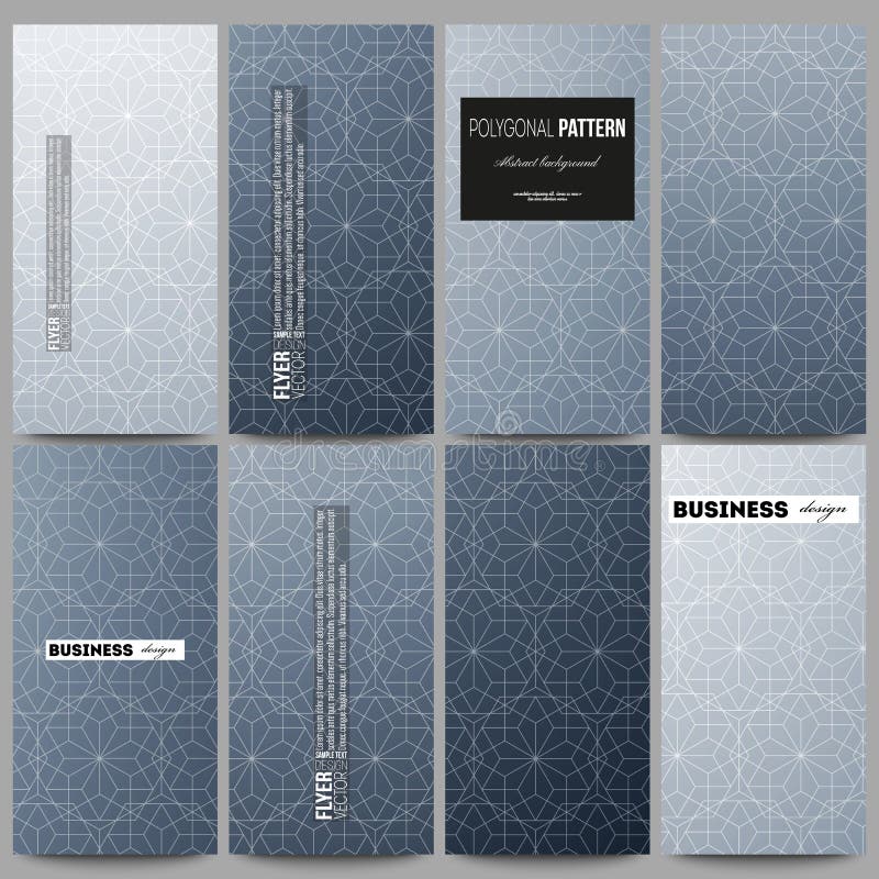 Flyers Set. Abstract Floral Business Background, Modern Stylish Vector ...