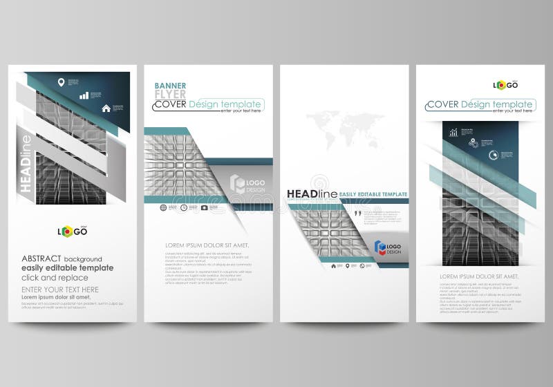 Flyers Set, Modern Banners. Business Templates. Cover Design Template ...