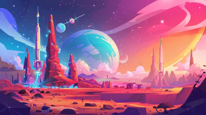 Flyers for Virtual Space Travel. VR Technologies, Augmented Reality ...