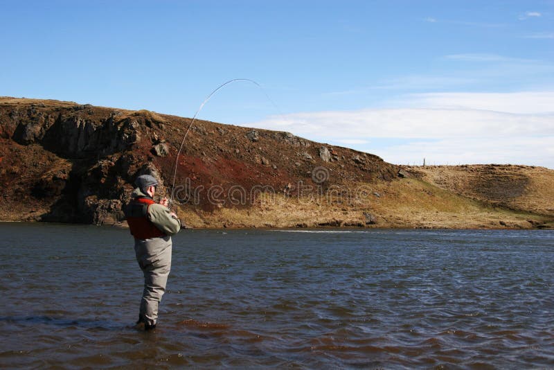 Flyfishing solitude stock image. Image of flyfish, river - 766925