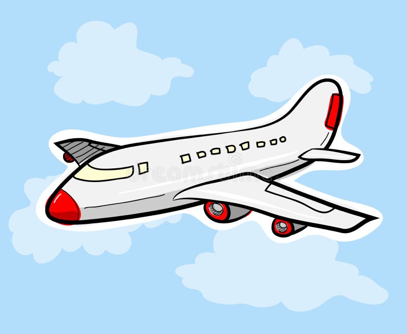 Flygplan vektor illustrationer. Illustration av flyg - 58452705