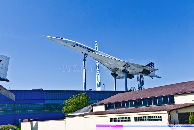 Flygplan Concorde I Museet I Sinsheim Redaktionell Arkivfoto - Bild av maska, museum: 27472898