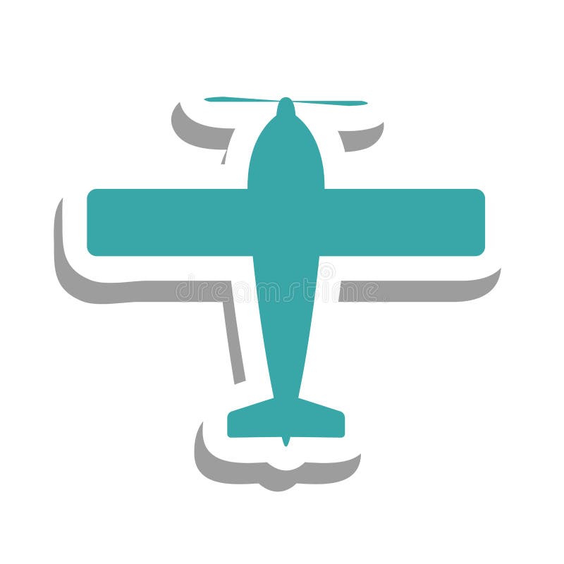 Flygplan Isolerad Pictogrambild Vektor Illustrationer - Illustration av ...