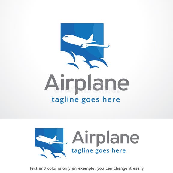 Flygplan Logo Template Design Vector Vektor Illustrationer ...