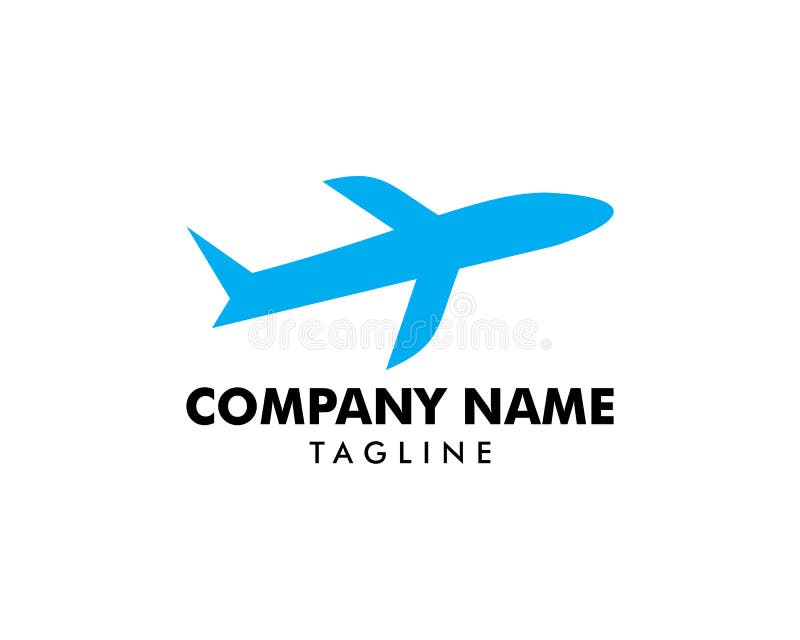 Flygplan Logo Template Design Vector Vektor Illustrationer ...