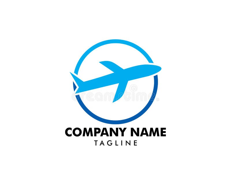 Flygplan Logo Template Design Vector Vektor Illustrationer ...