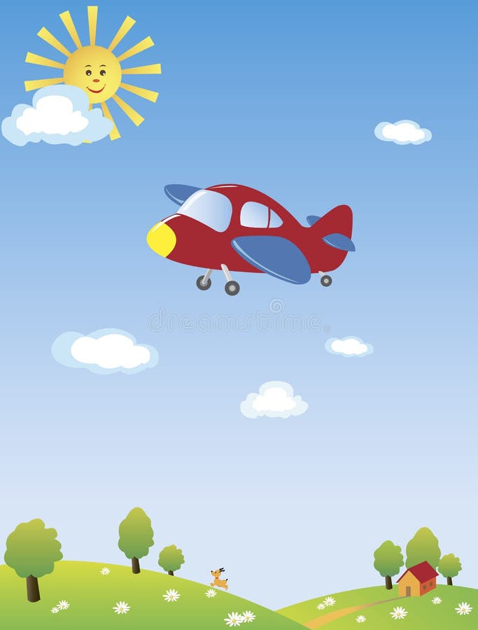 Flyin High stock vector. Illustration of land, babies - 7860351