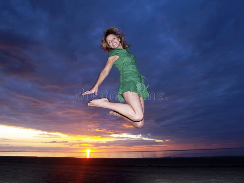 Flying stock image. Image of dress, exoticism, dusk, girls - 3170217
