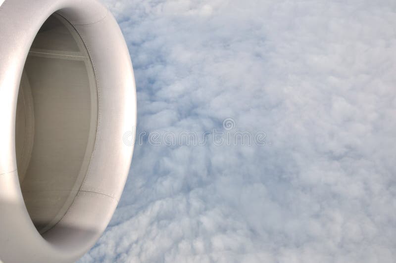 Flying above cloud layer stock photo. Image of engine - 21936382