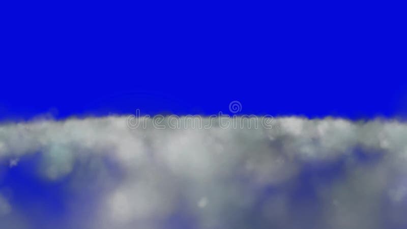 Flying Above the Clouds on a Blue Screen Background Stock Video - Video ...