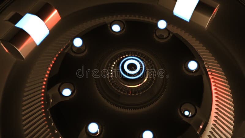 Flying Above a Processor. Loop Animation Stock Video - Video of board ...