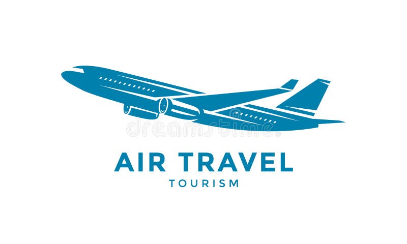 Flying airplane emblem stock vector. Illustration of holiday - 105350343