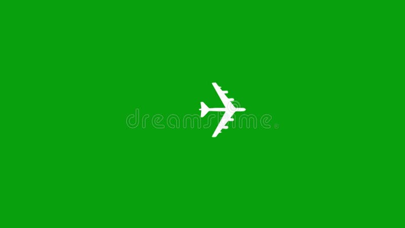 Flying Airplane Green Screen Motion Graphics Stock Footage - Video of ...