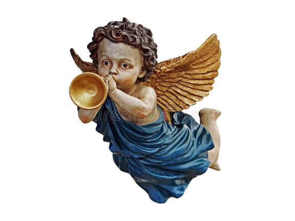 Flying angel stock image. Image of divine, angel, statuette - 12335249