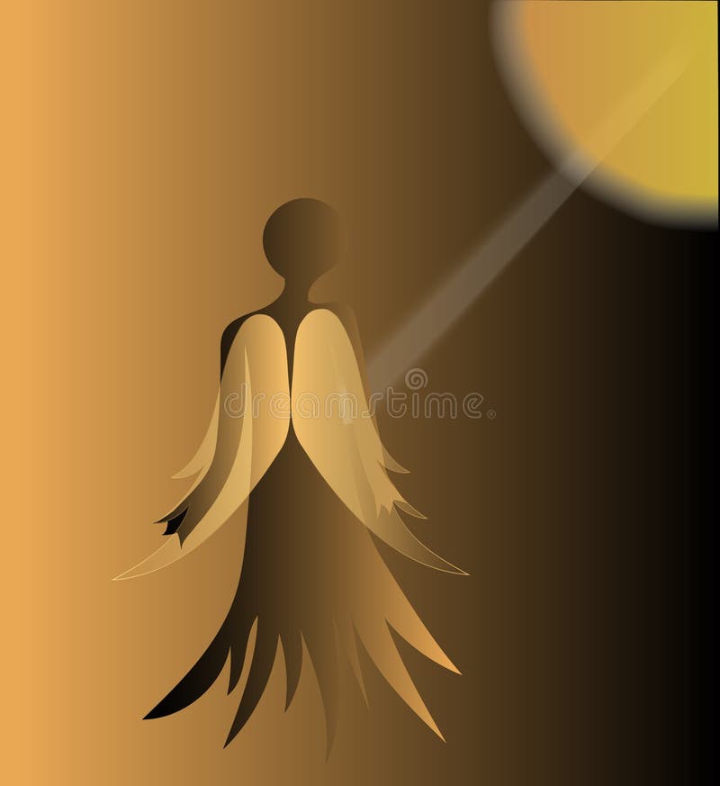 Flying angel girl stock vector. Illustration of guardian - 63791567