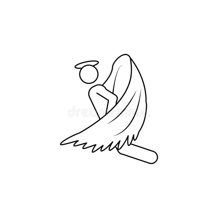 Flying Angel Icon. Element of Angel and Demon Icon for Mobile Concept ...