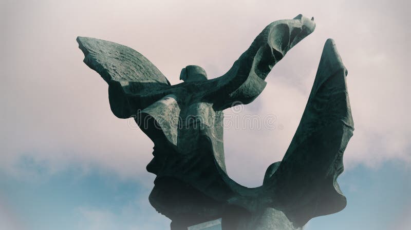 Flying angels to the skies stock image. Image of eagles - 261264517