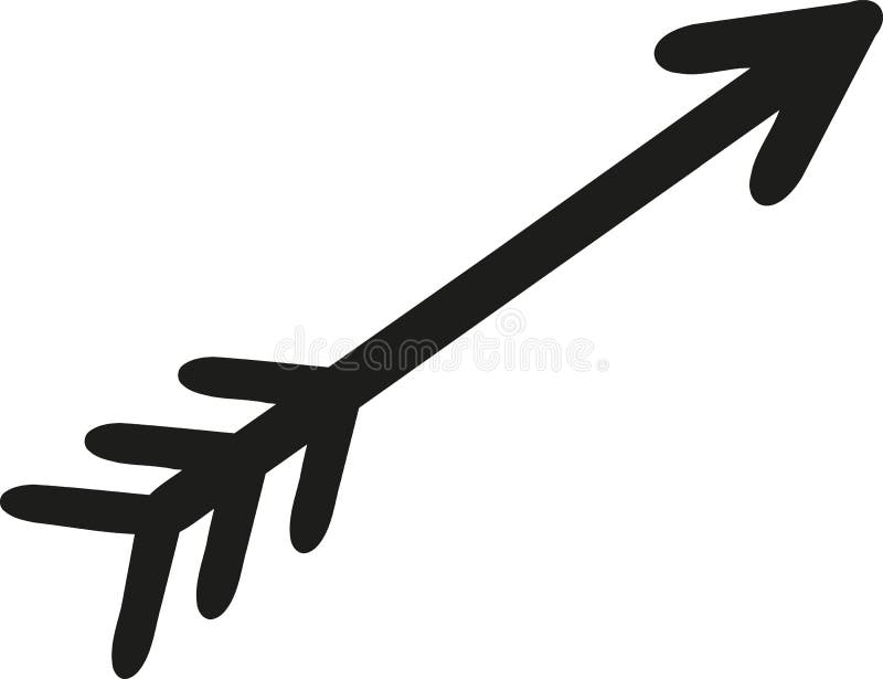 Flying arrow icon stock vector. Illustration of direction - 31325195