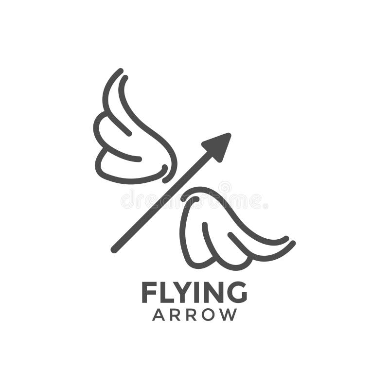 Flying Arrow Graphic Design Template Vector Stock Vector - Illustration ...
