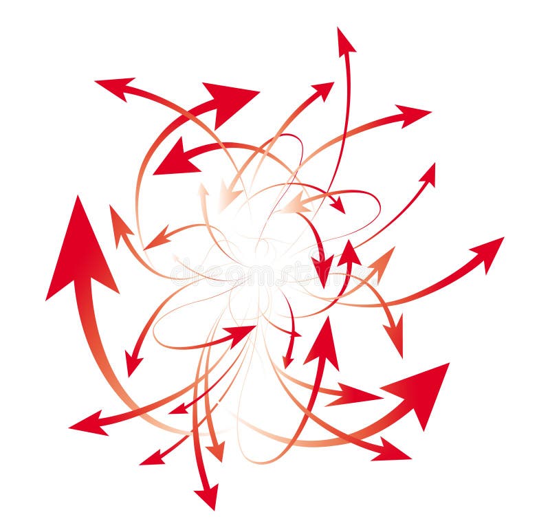 Flying arrows stock vector. Illustration of decorative - 11978539