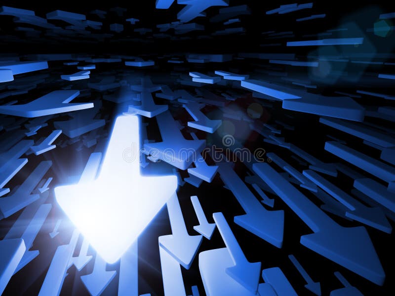 Flying arrows stock illustration. Illustration of bigger - 56557358