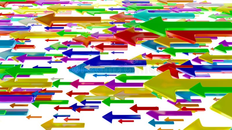 Flying arrows stock illustration. Illustration of abstraction - 56585309