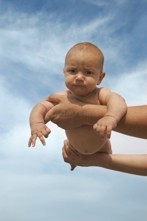 Cute Little Baby Flying