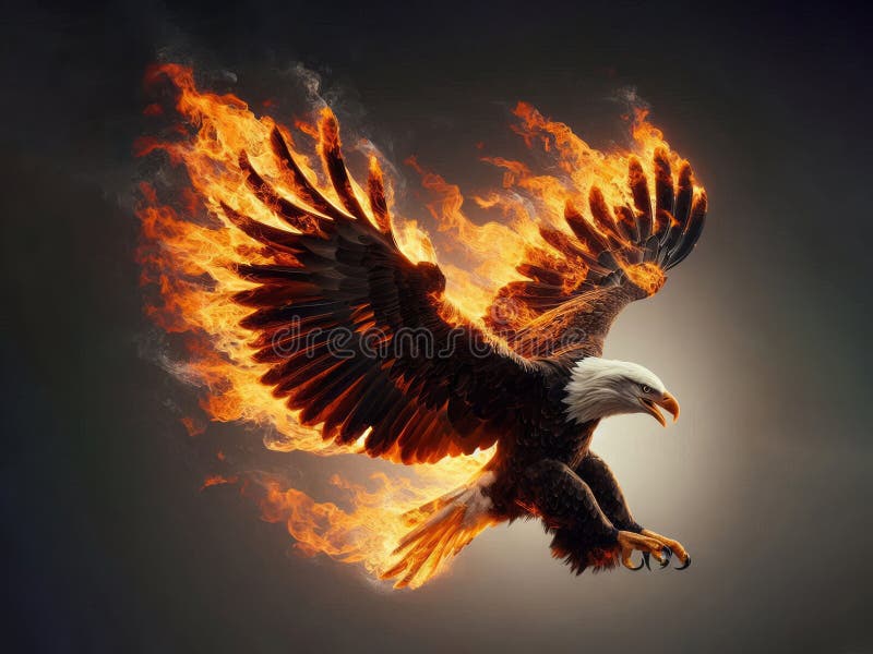 Bald Eagle Flames Eagles