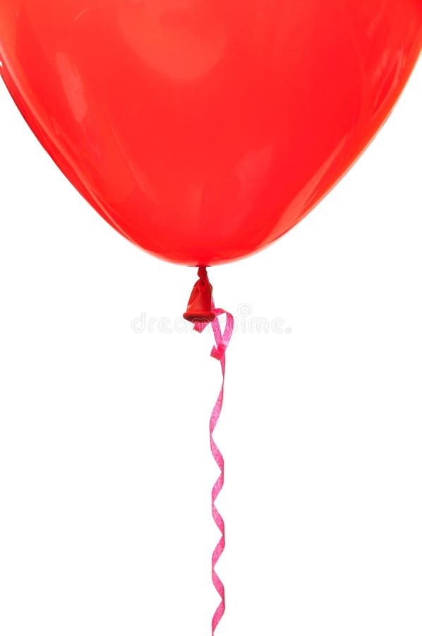 Red balloon stock photo. Image of decoration, closeup - 26888398