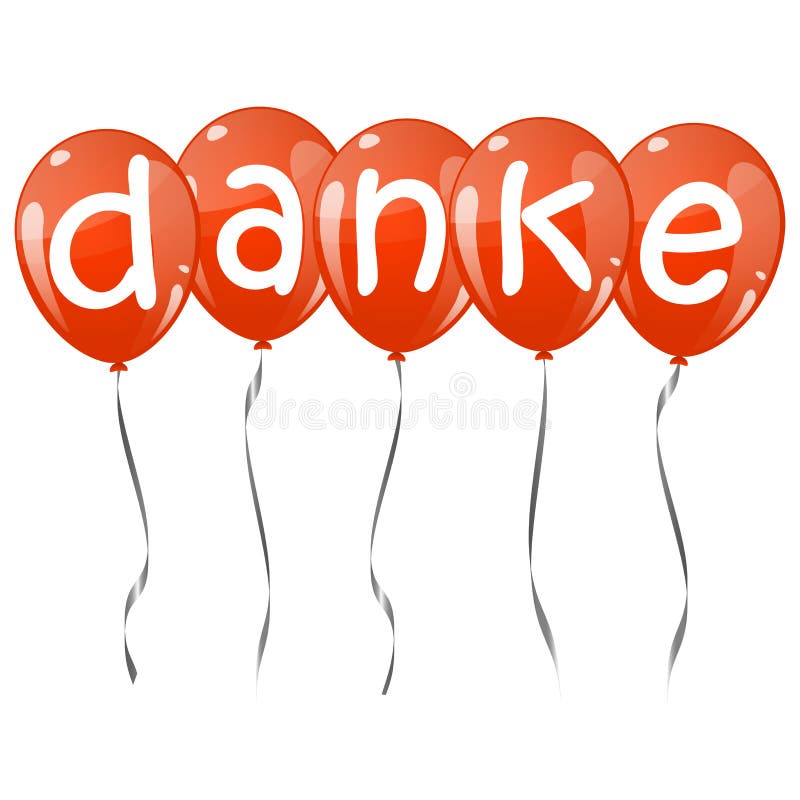 Balloons Danke Stock Illustrations – 8 Balloons Danke Stock ...