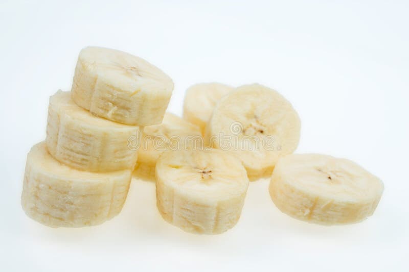Flying Banana Slices, Isolated on White Background Stock Image - Image ... Flying Banana Slices, Isolated on White Background Stock Image - Image ...