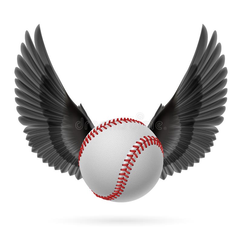 Flying baseball stock vector. Illustration of energy - 53607608