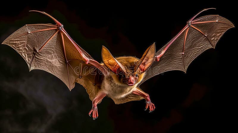 Flying Bat in the Night Sky Stock Image - Image of biology, europa ...