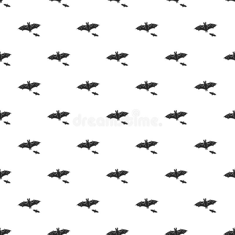 Flying Bat Pattern Seamless Stock Vector - Illustration of chaos ...