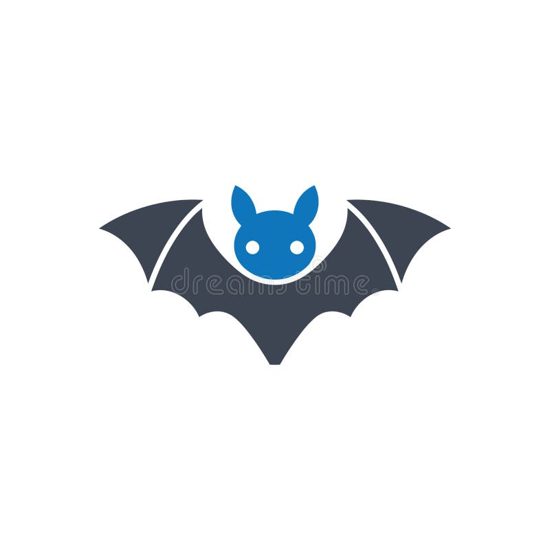 Flying Bat Wings Icon stock vector. Illustration of icon - 384692433