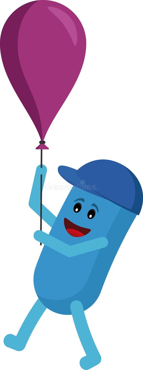 Flying bean stock vector. Illustration of smile, pink - 28769011