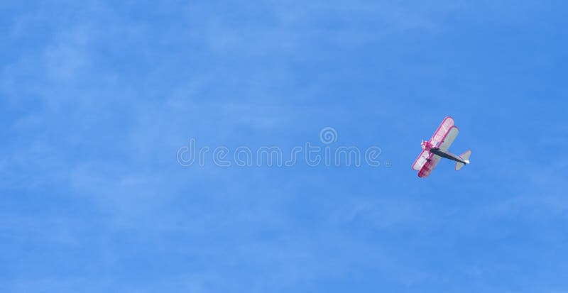 Flying biplane stock photo. Image of aeroplane, flying - 263010282