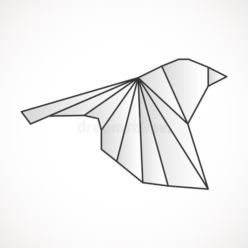 Flying Bird Form Lines, Triangles and Particle Style Design ...