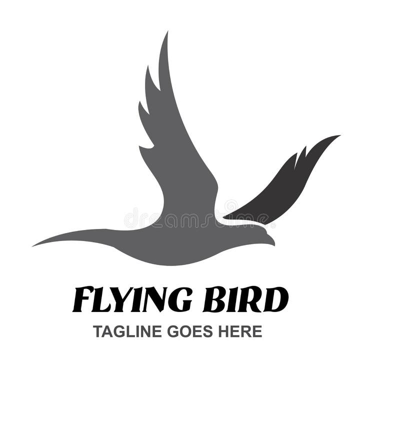 Flying Bird Logo Design Vector Stock Vector - Illustration of template ...