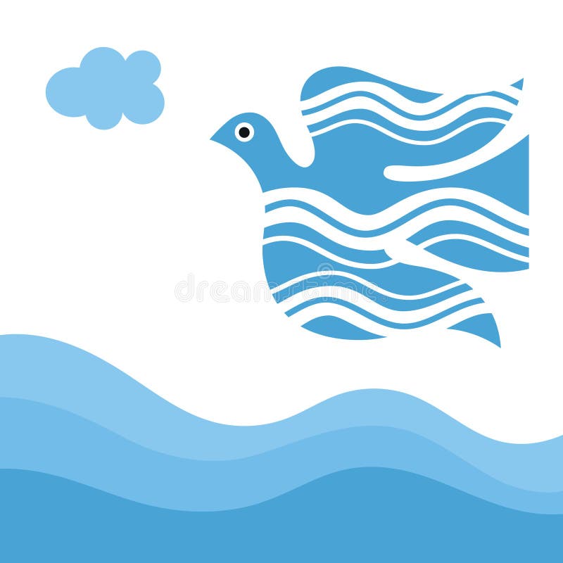 Dove Over Water Stock Illustrations – 25 Dove Over Water Stock ...