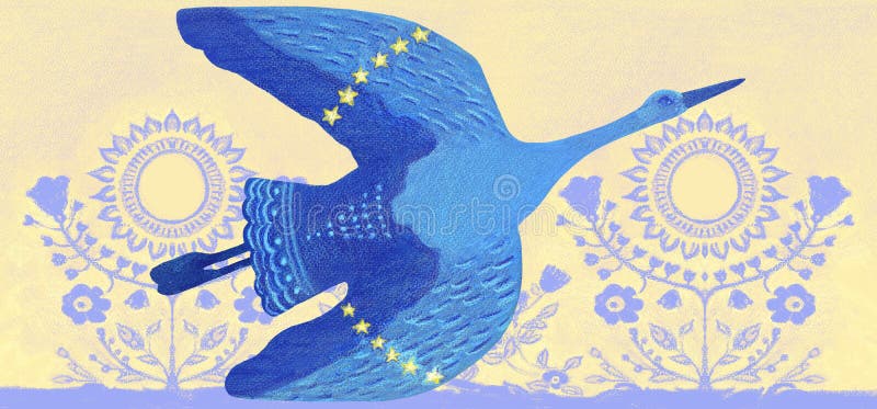 Flying Bird. Peace Symbol, No War Concept. Hand Drawn Stock ...
