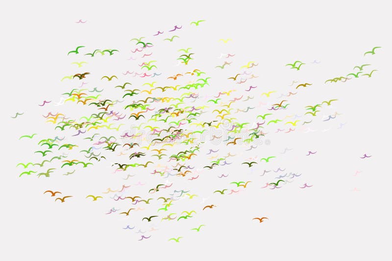 Flying Birds Illustrations Background Abstract, Hand Drawn Texture ...