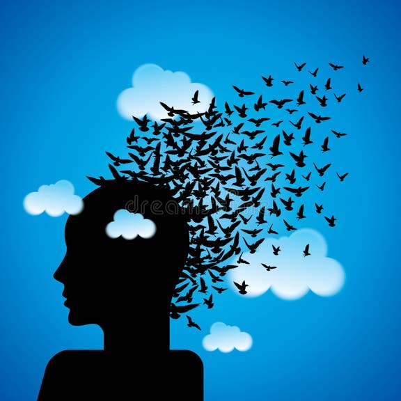 Flying Birds Human Head Stock Illustrations – 149 Flying Birds Human ...