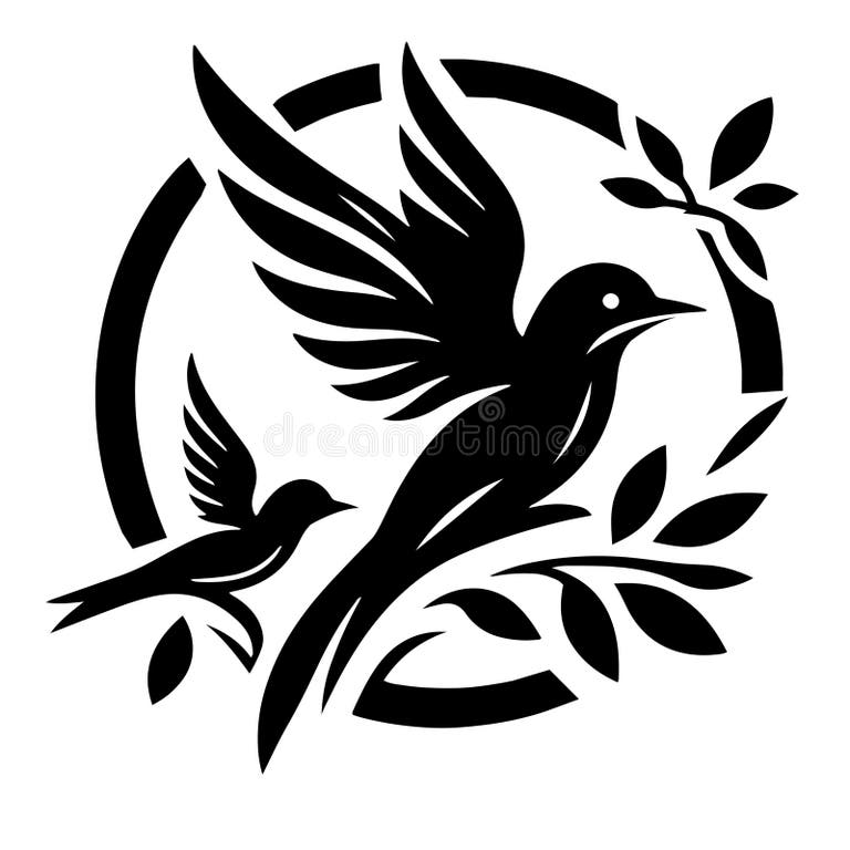 Circle Birds Stock Illustrations – 7,928 Circle Birds Stock ...